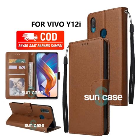 Jual Casing Vivo Y12i Model Flip Buka Tutup Case Kulit Ada Tempat Foto