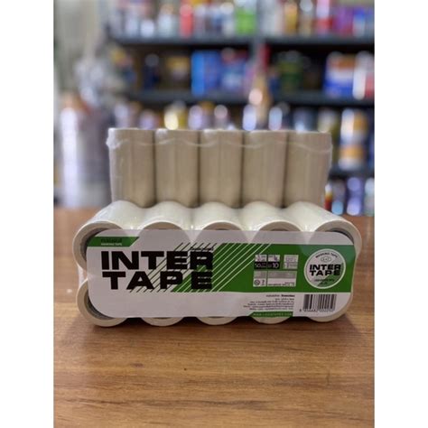เทปกาวย่นพ่นสี Inter Tape กระดาษกาวสำหรับพ่นสีขนาด3 4 นิ้ว ยาว 10 หลา 1