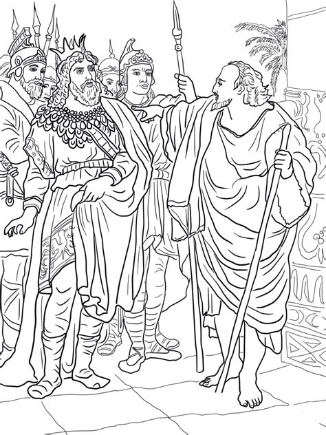 Elijah And King Ahab Coloring Page Colouringpages