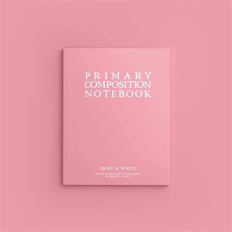 Primary Composition Notebook Light Pink — Schoolnest
