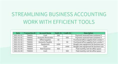 Improving Business Accounting Efficiency With Streamlined Tools Excel