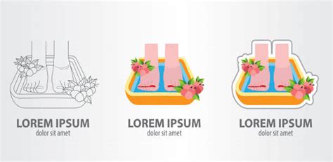 족욕 일러스트 스톡 사진 및 일러스트 Istock