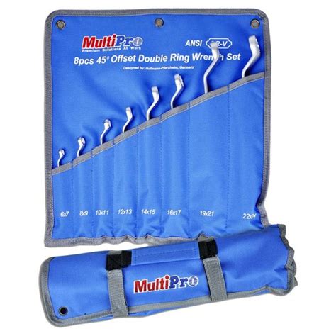 Double Ring Wrench 45° Set Sunk Panel Multiprowelds