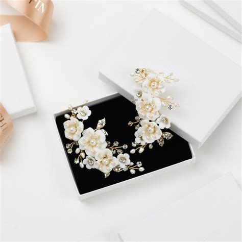 Sarai Gold And Silver Bridal Earrings The Bobby Pin