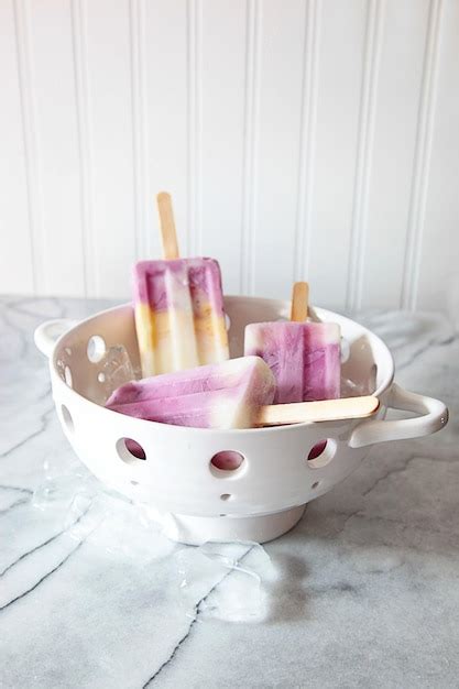 Premium Photo Frozen Yogurt Popsicles For Summer