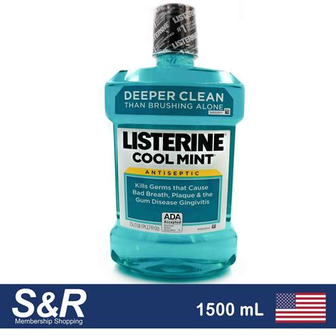Listerine Cool Mint Antiseptic Mouth Wash 1500 ML Shopee Philippines