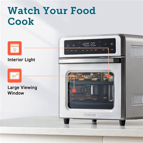COSORI Air Fryer Oven 13 Qt Airfryer Toaster Oven 11 In 1 Functions