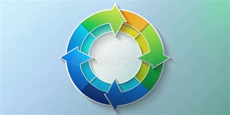 Circular Process Diagram With Arrows Indicating Continuous Workflow And