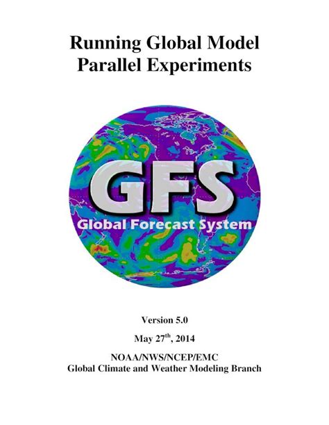 Pdf Running Global Model Parallel Experiments · The Production