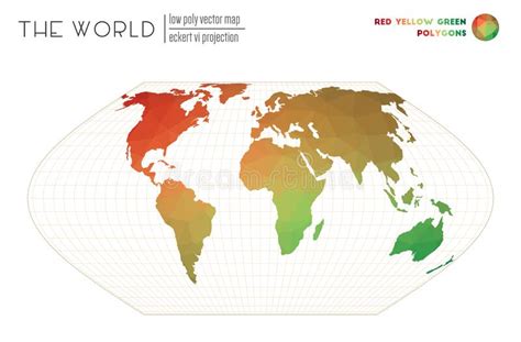 Polygonal World Map Stock Vector Illustration Of Geometric 168858996