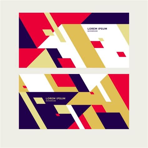 Abstract Colorful Geometric Pattern Background Vector Image