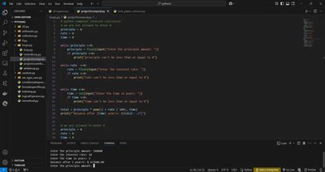 Mahmish Munawar On Linkedin Python Programming Compoundinterest