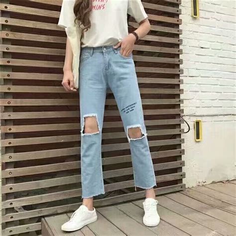 破洞牛仔裤 高清图片堆糖美图壁纸兴趣社区