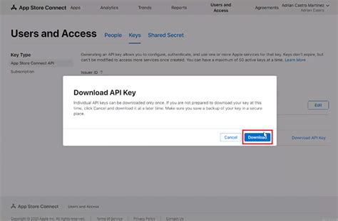 create a contanier in app store and generate testflight version