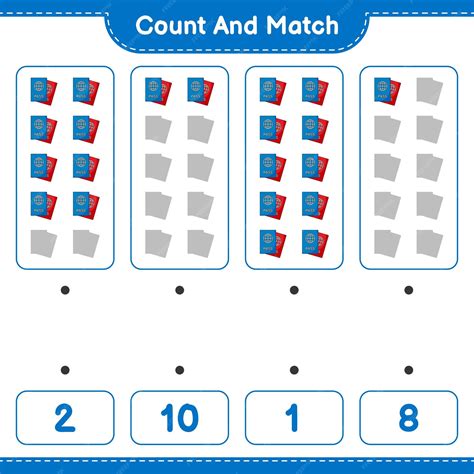 Premium Vector Count And Match Count The Number Of Passport And