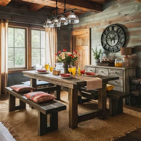 Timeless Rustic Dining Room Table Decor Charming Ideas For A Cozy