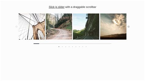 Slick Js Slider With A Draggable Scrollbar