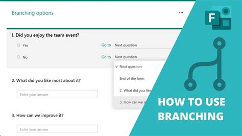 How To Use Branching In Microsoft Forms